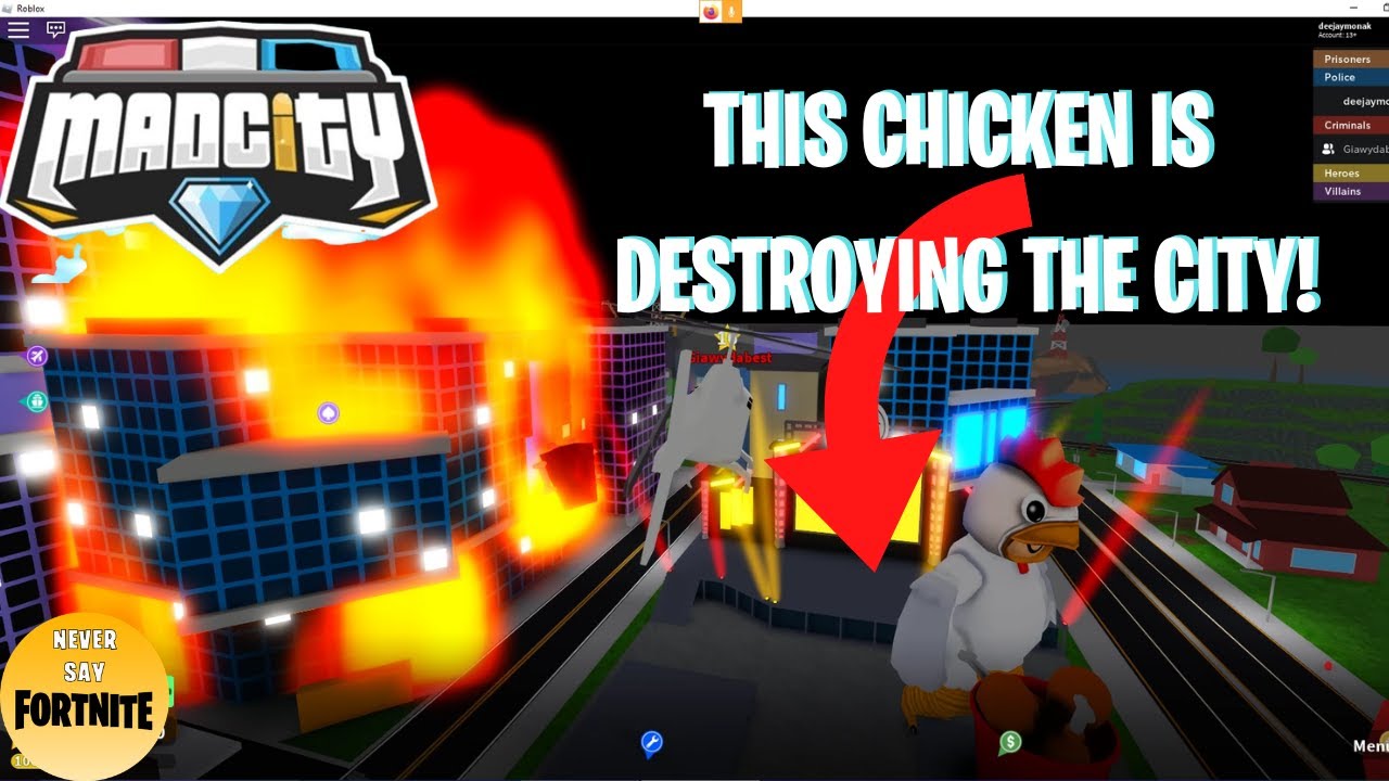 Roblox Mad City LIVE EVENT - CLUCKLES LIVE EVENT - YouTube