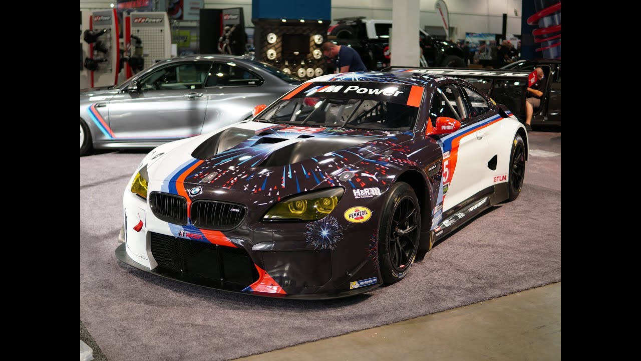 H&R Race Springs and BMW M6 GT3 Racecar at SEMA 2017 - YouTube