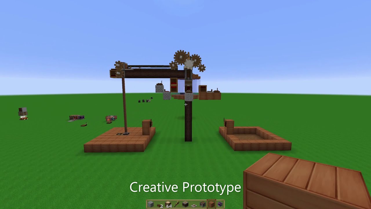 Minecraft Crane using the Create mod - YouTube