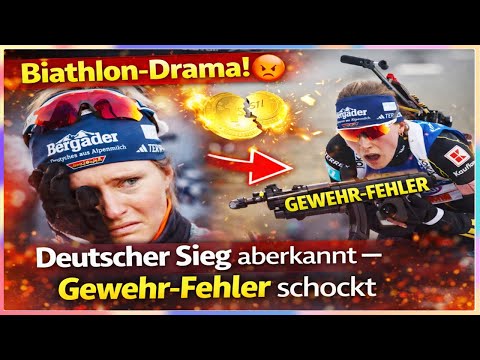 Biathlon-Skandal! Gewehr falsch – Deutscher Sieg aberkannt