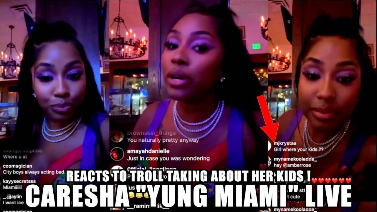 Yung Miami "Caresha" Live Snaps On A Troll For Speaking On Her Kids ...