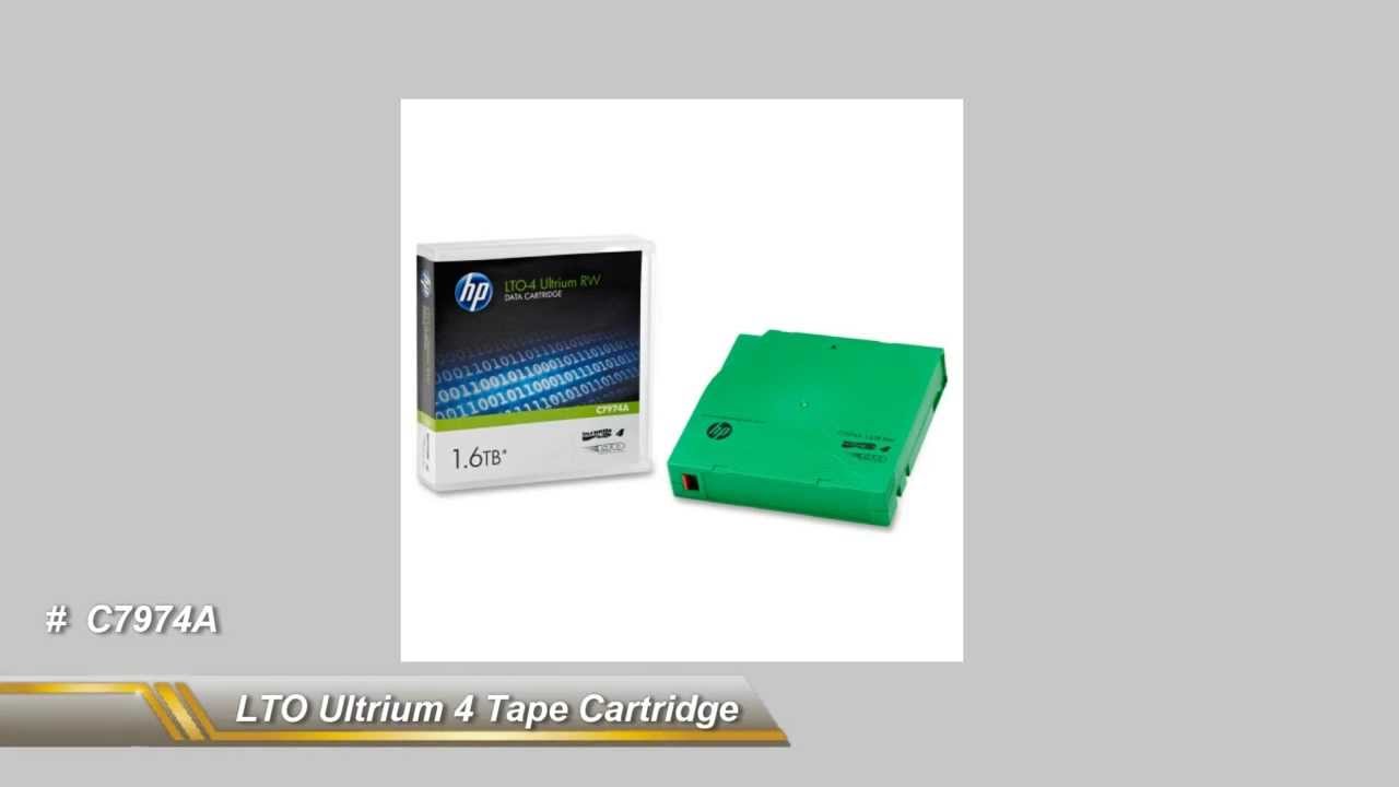 C7974A LTO Ultrium 4 Tape Cartridge - YouTube