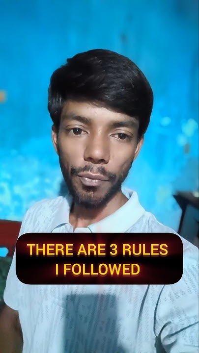 I follow three rules | 3 Simple Rules in life | Arjun Kumar🤞#shorts #inspiration #life #english ...