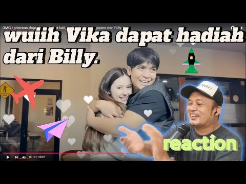 Billy Syahputra dan Vika Kolesnaya Reaction (OMG!princess dpt hadiah tiket bali,malaysia n ...