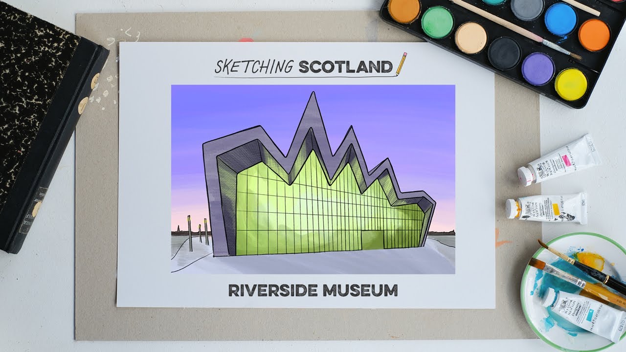Sketching Scotland - Draw The Riverside Museum - Ep.6 - YouTube
