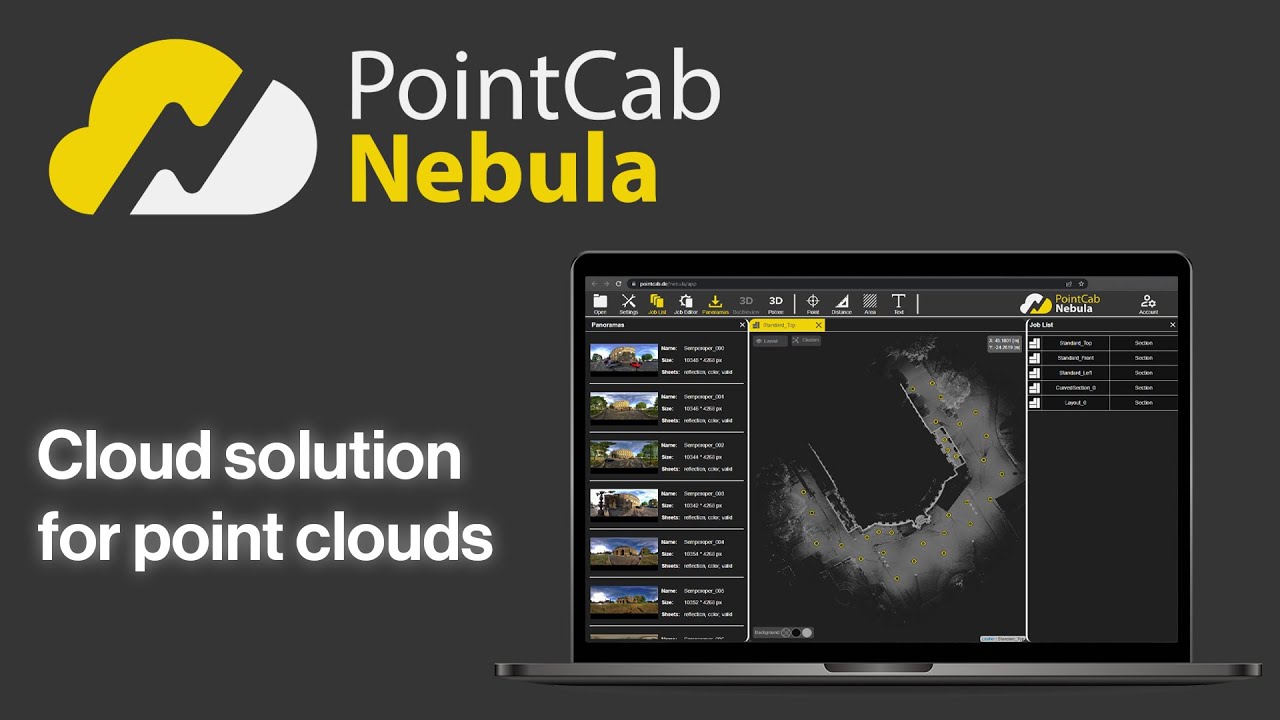 PointCab Nebula - The cloud solution for point clouds in detail! - YouTube