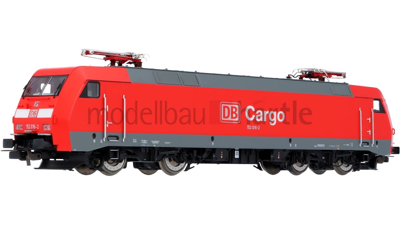 PIKO 51124 / 51125 / 51126 E-Lok BR 152 DB Cargo | Spur H0 - YouTube