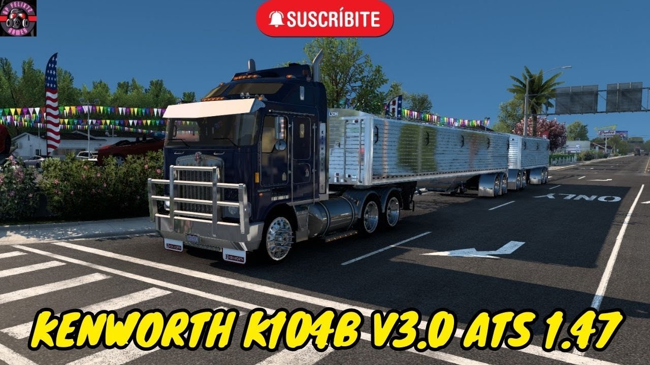 Kenworth K104B V3.0 - AMERICAN TRUCK SIMULATOR 1.47 - YouTube