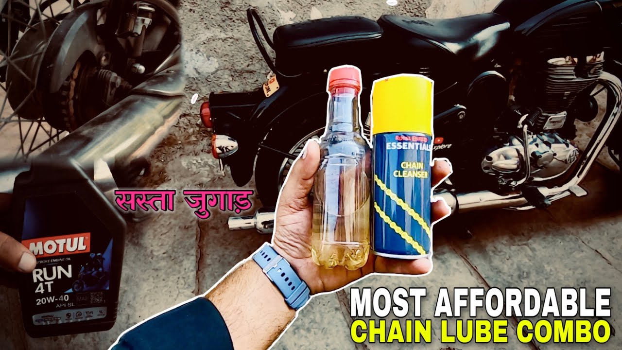 How To Chain Clean & Lube Without Chain Cleaner & Lubricant || Classic ...