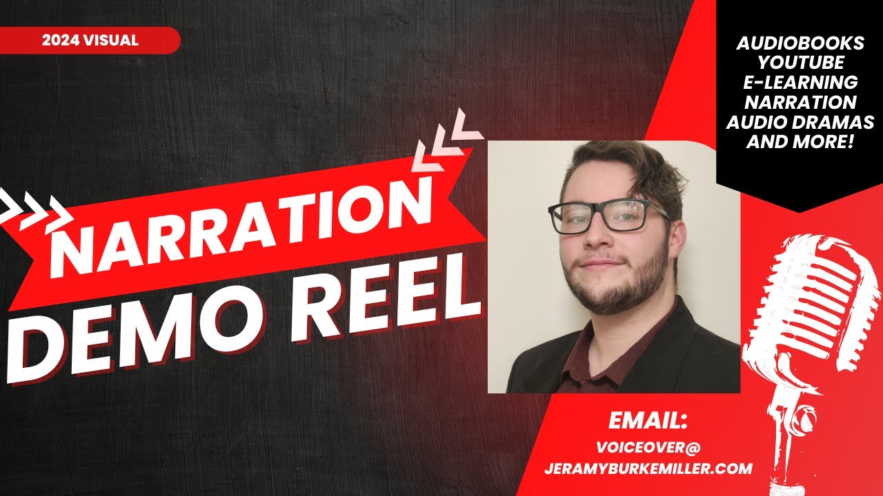 Narration Demo 2024 Jeramy Burke-Miller (Voice Acting/Voice Over) - YouTube