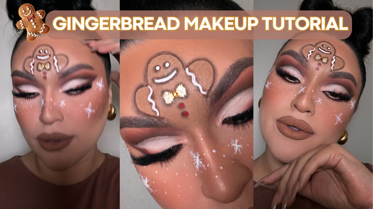 GINGERBREAD MAKEUP TUTORIAL - YouTube