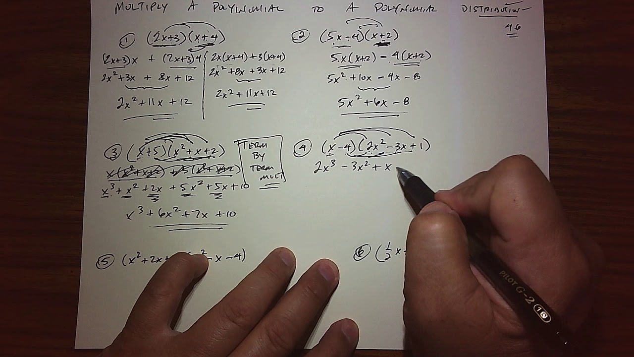 Section 4 5 Poly times Poly - YouTube