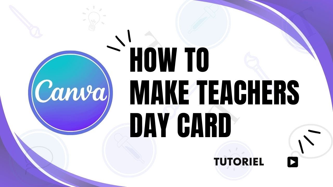 How to make teachers day card easy and simple with Canva - YouTube