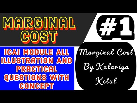 #1 Marginal Cost |CA Inter ICAI Module Illustration and Practical ...