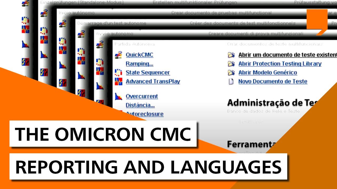 The OMICRON CMC - Reporting and languages - YouTube
