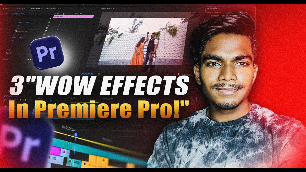 Top 3 CINEMATIC Video Effects in Premiere Pro (EASY & FAST) || Editz Bale Bhai - YouTube