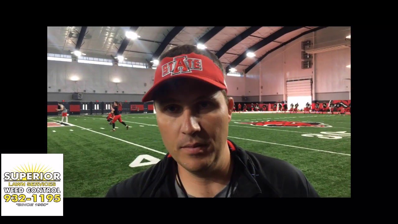 Coach Buster Faulkner AState Football Spring Practice post 4-11-16 ...