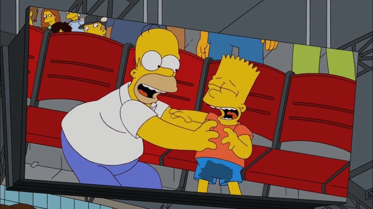 Bart Simpson pees his pants - YouTube