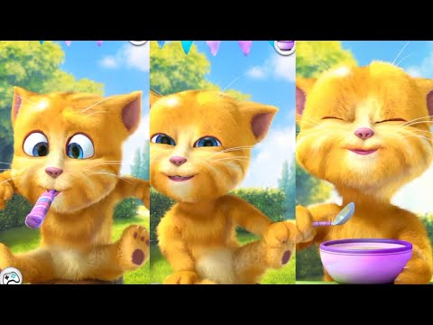 talking ginger morning 🌄 video for kids & video game of talking ginger ...