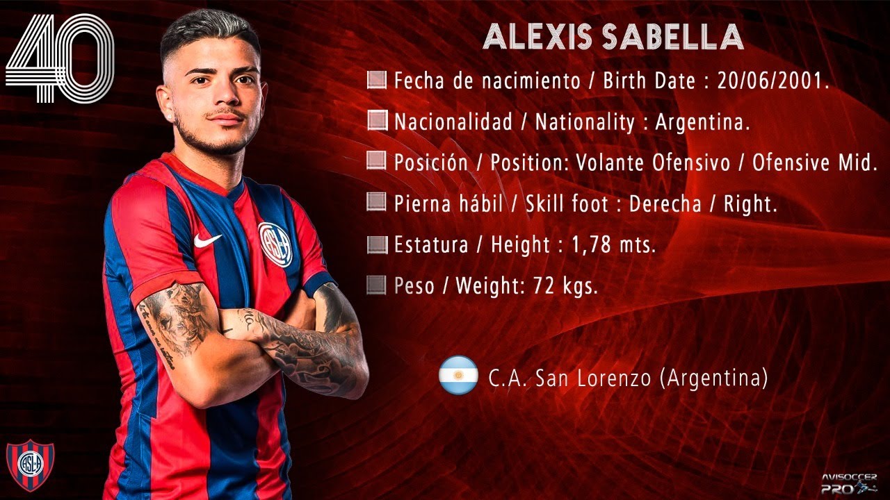 Alexis Sabella #40 // Volante Ofensivo - Ofensive Mid // San Lorenzo ...
