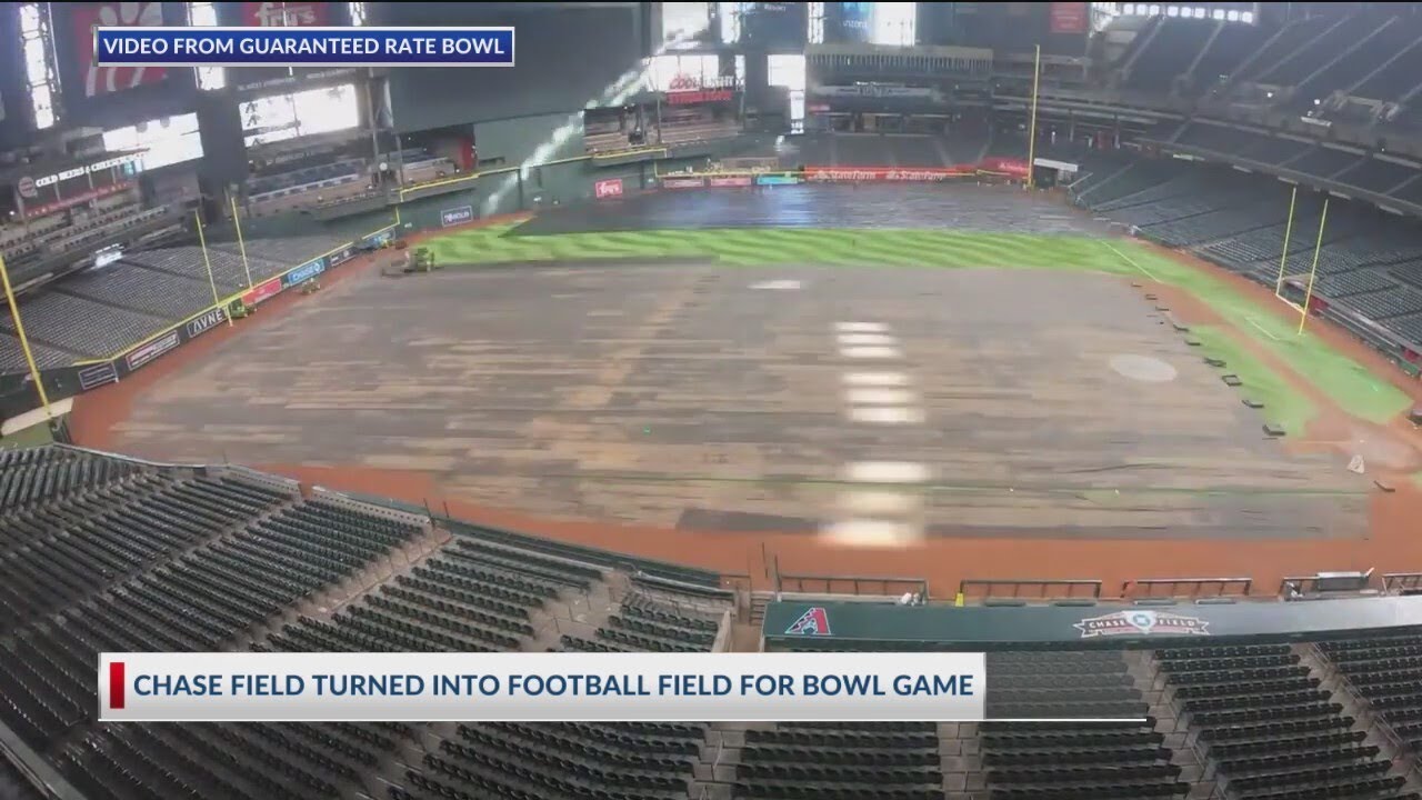 How Chase Field compares to other stadiums to the Jayhawks - YouTube