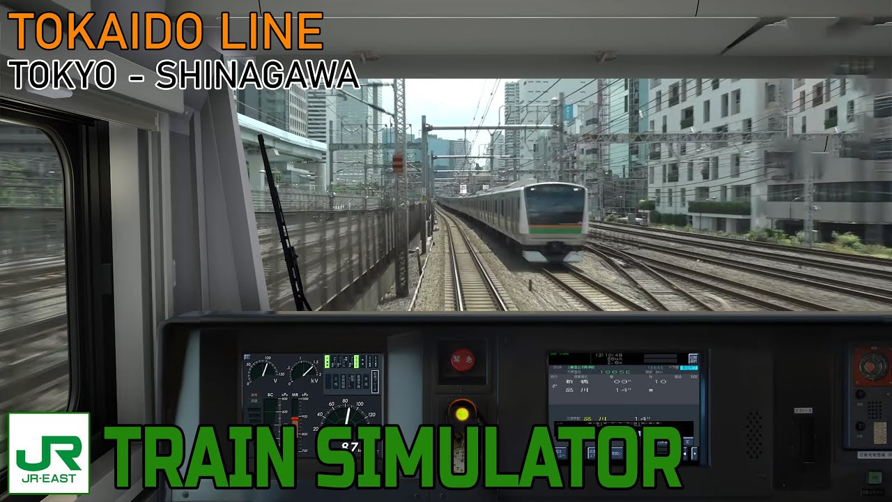 JR East Train Simulator - Tokaido Line (Tokyo - Shinagawa) - YouTube