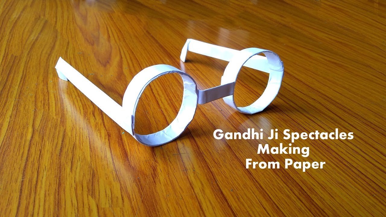 HOW TO MAKE MAHATMA GANDHI SPECS /GANDHIJI JAYANTI SPECIAL CRAFT/PAPER ...
