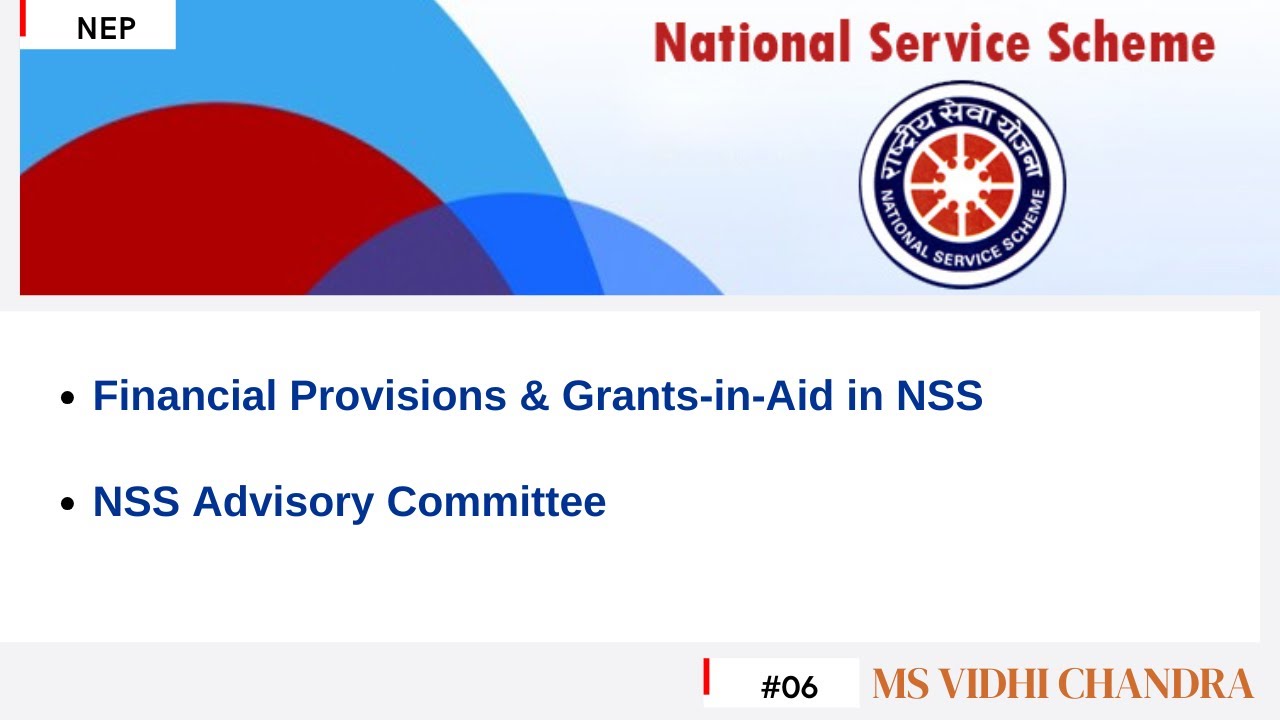 Financial Provisions & Grants-in-Aid in NSS | NSS Advisory Committee ...