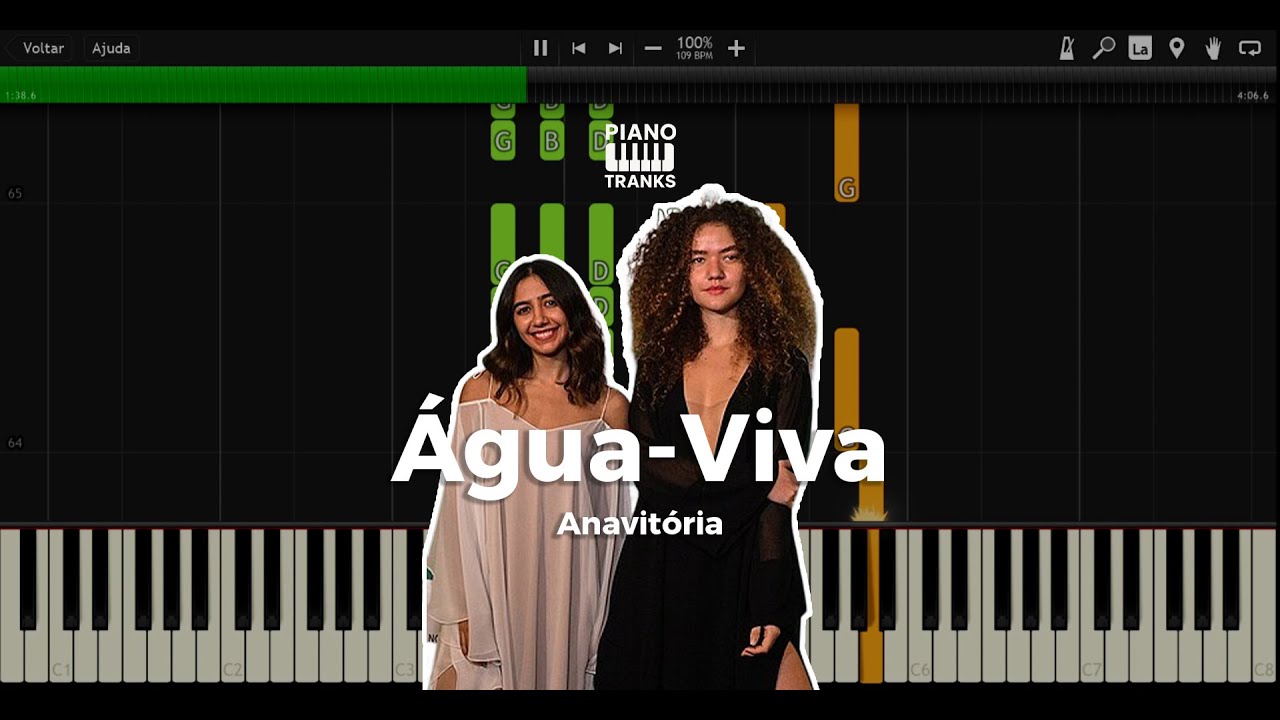 Anavitória | Água-Viva (Tutorial Piano Nível Fácil) - YouTube