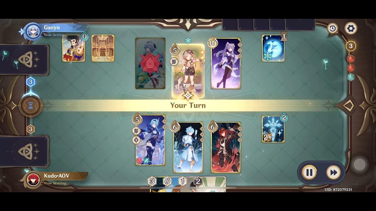 (Serious showdown pt5)| Ganyu’s match in Genius invokation TCG| Genshin ...