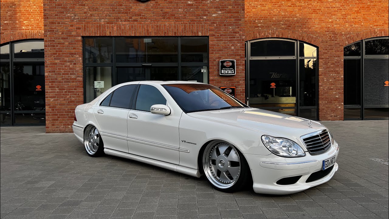 W220 S500 AMG MAE Crown Jewel 20Zoll lowered airride dropbox - YouTube