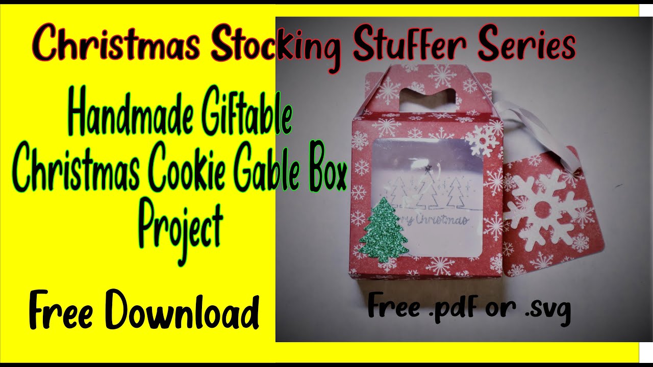 Christmas Cookie Gable Box - YouTube
