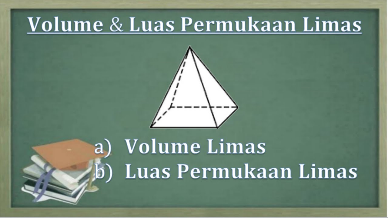 Cara menentukan volume dan luas permukaan limas - YouTube