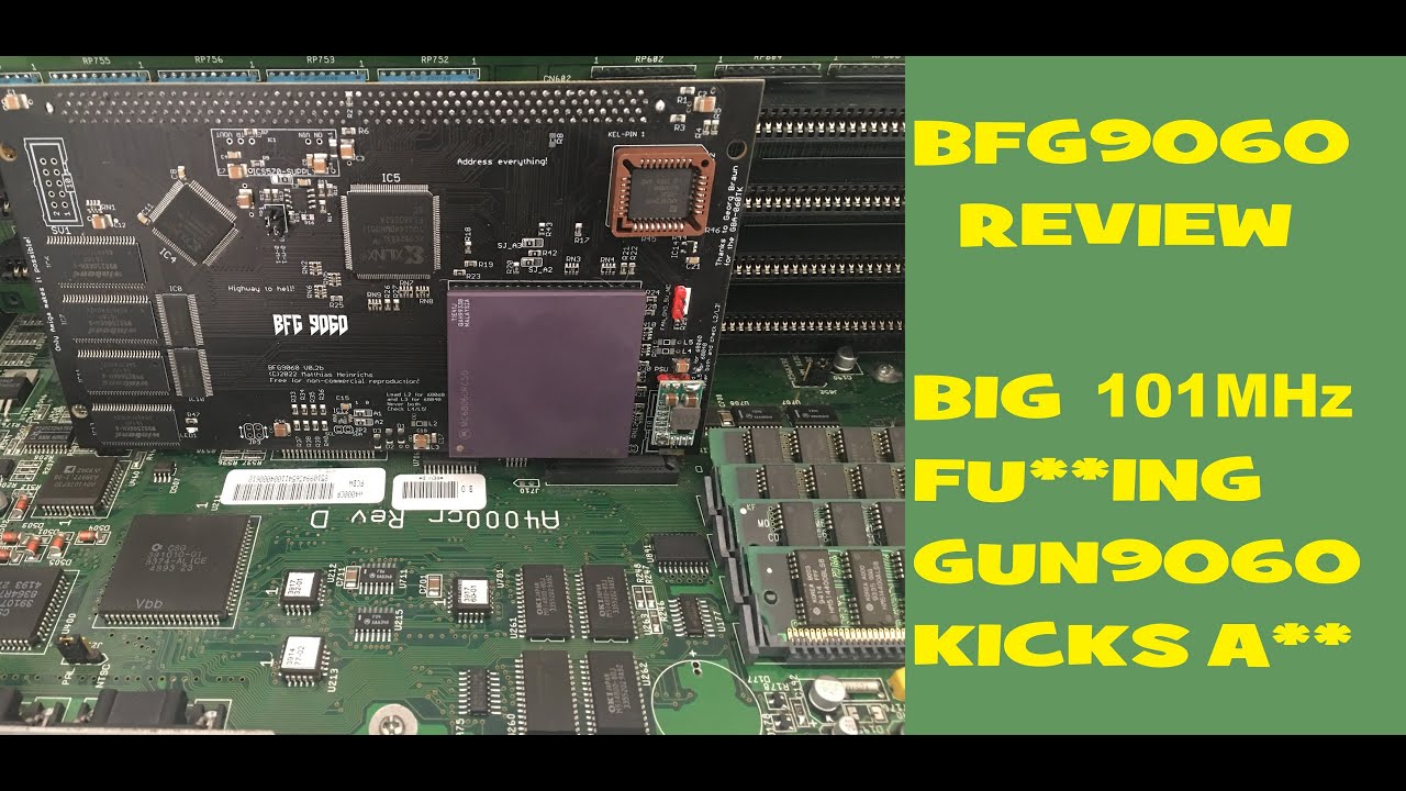 BFG9060 68060 Amiga 4000 Accelerator review part 2/2 THIS CARD IS ...
