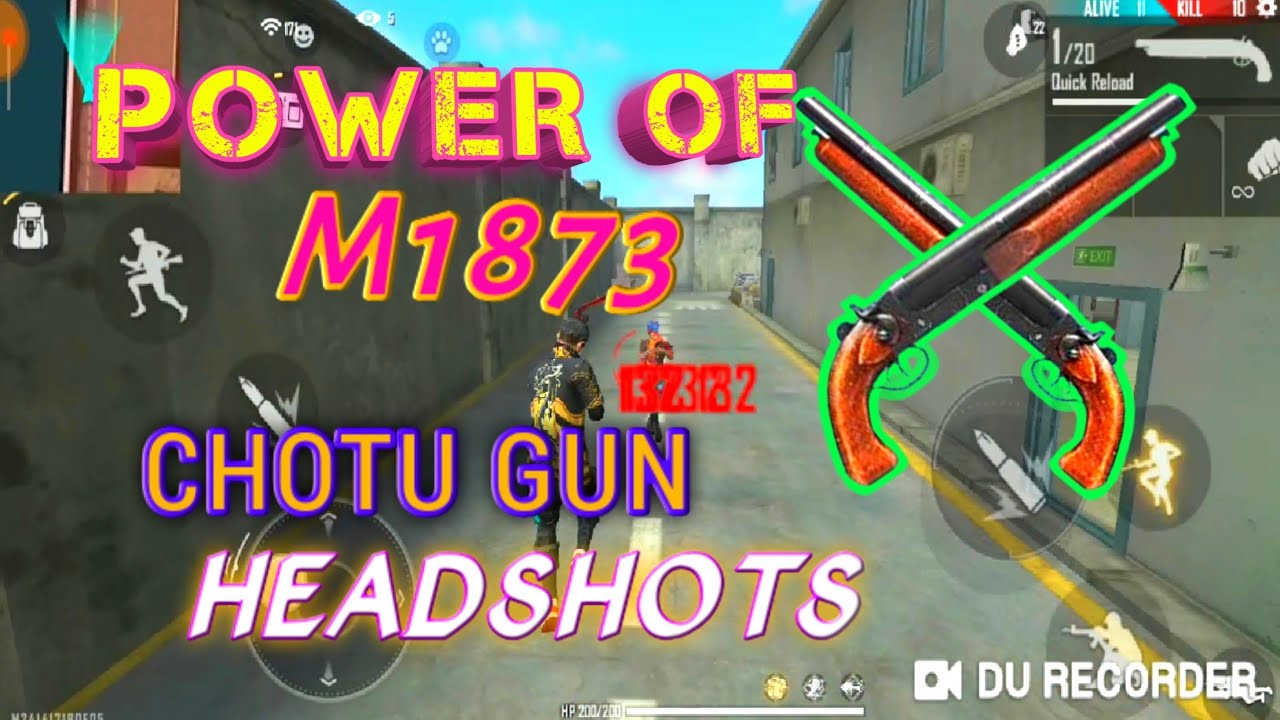 M1873 CHOTU GUN HEADSHOT MONTAGE | FREE FIRE | PIRO GAMING - YouTube