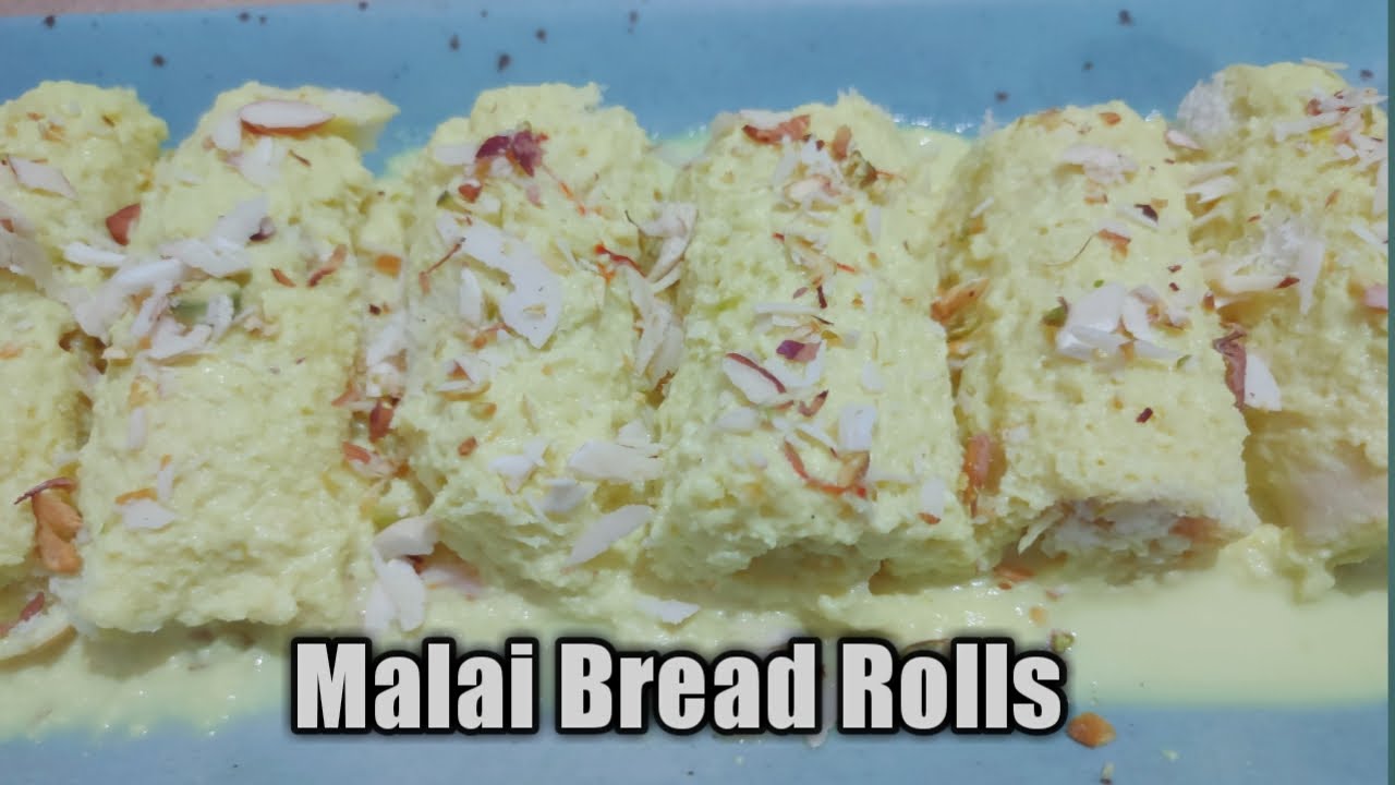 Tasty and quick Malai Bread Roll recipe. - YouTube