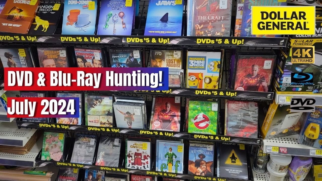 DVD & Blu-Ray Hunting at Dollar General! (4th of July 2024) - YouTube