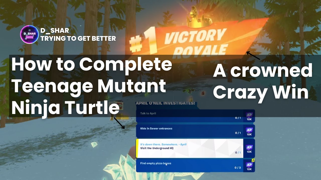 👑 How To Complete TMNT Quest And A Crazy Crowned Win with D_Shar! 🚀🎮 ...