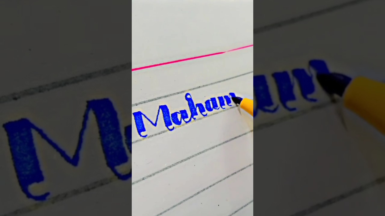 How to write Maham in calligraphy ️ #subscribe #calligraphymasters # ...