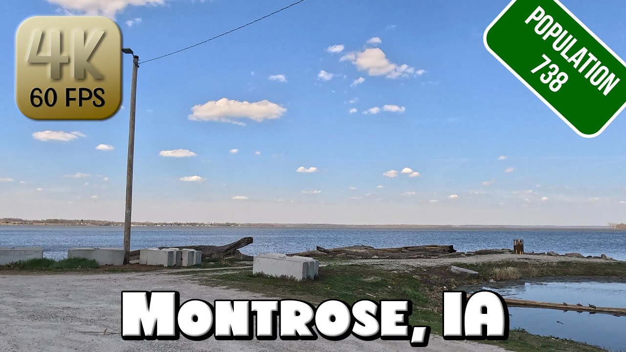 Driving Around Small Village Montrose, IA in 4k Video - YouTube
