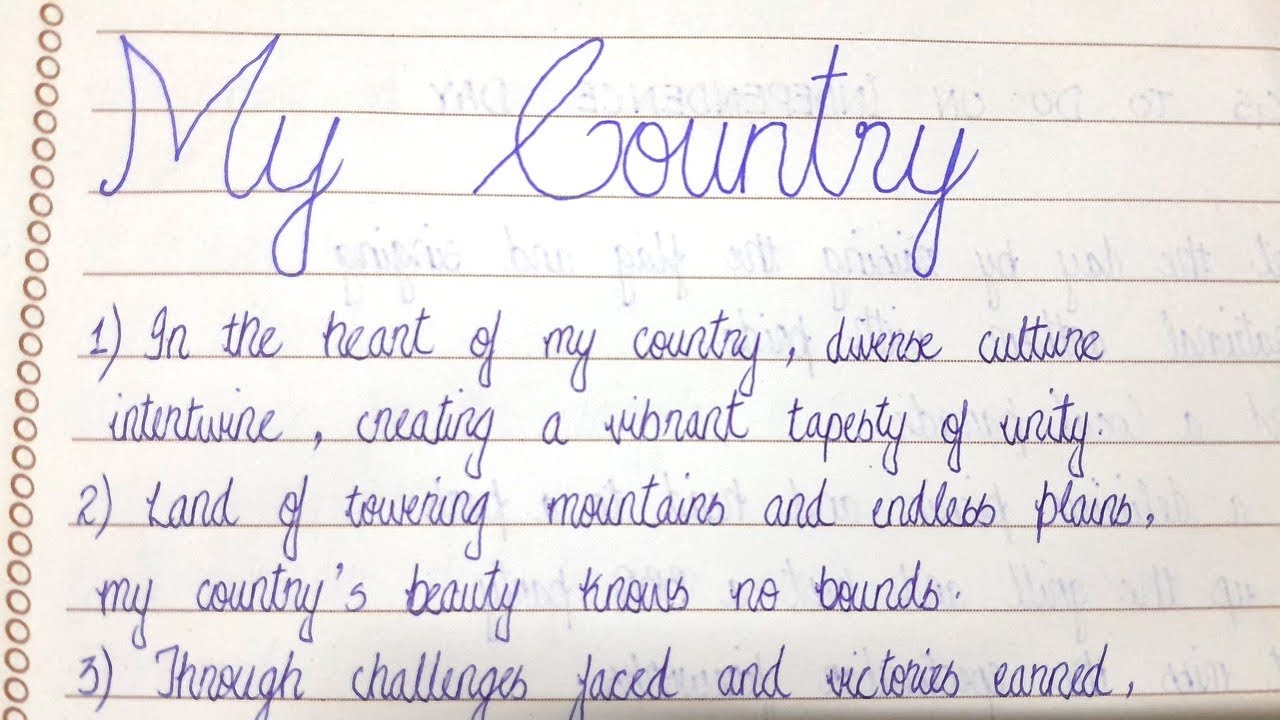 10 Lines on My Country | My Country Essay in English | Essay ...