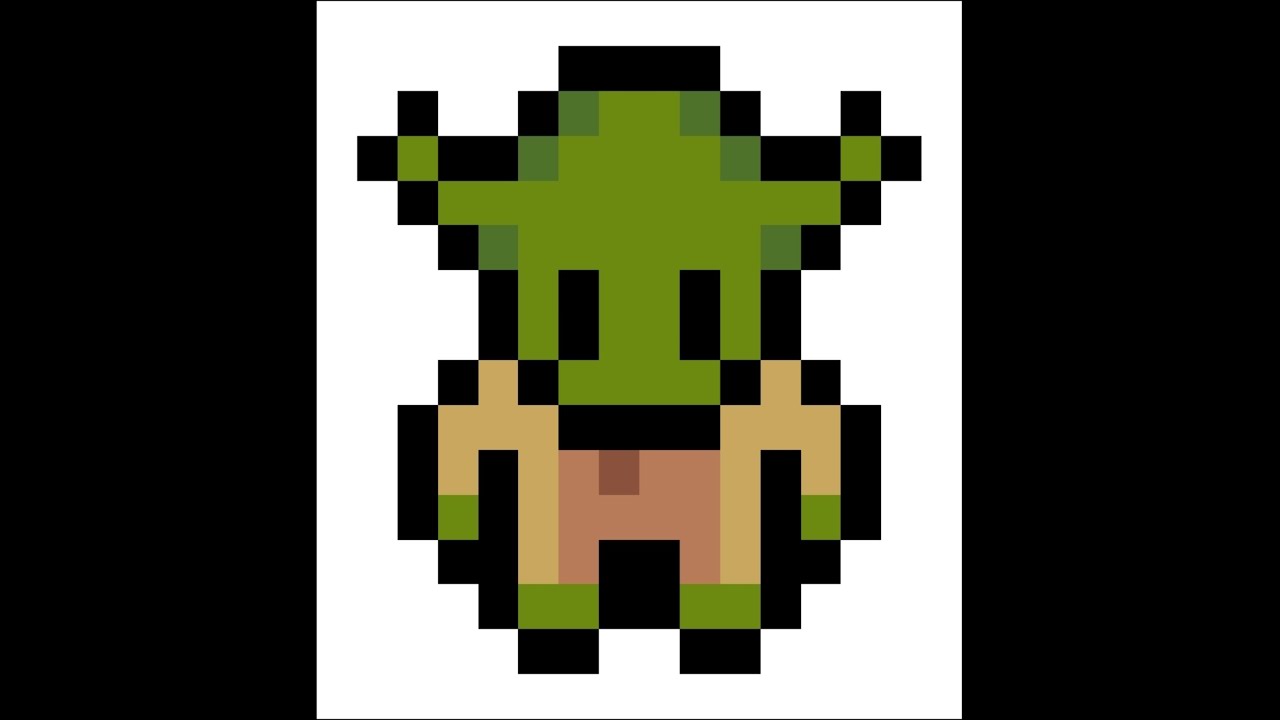 Star Wars - Yoda pixel art animation. - YouTube