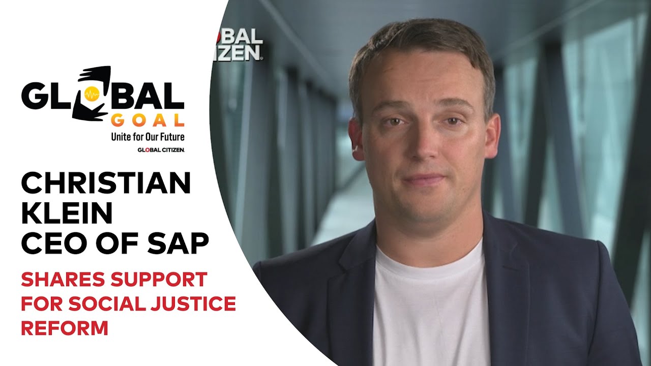 SAP CEO Christian Klein Shares Support for Social Justice Reform ...