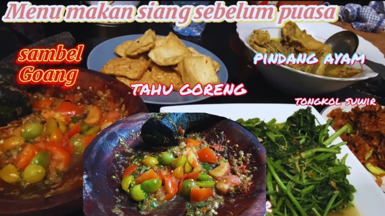 Menu makan spesial pake sambel goang khas sunda,🔥Langsung Habis 🔥 - YouTube