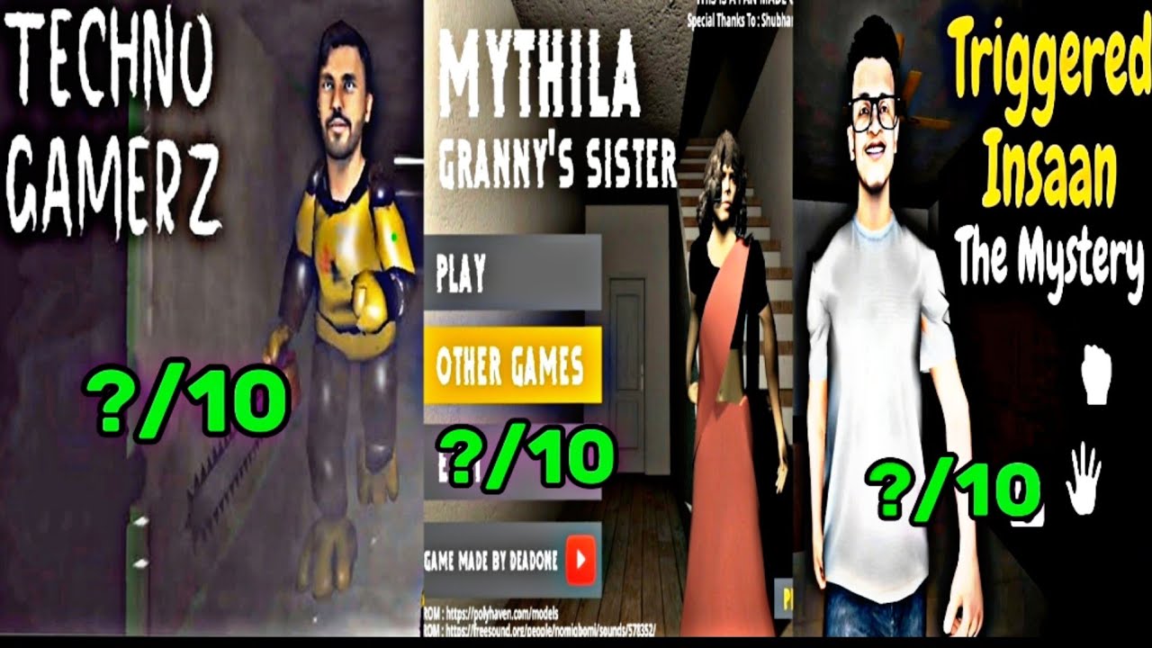 Giving Rating to Techno gamer , Triggered insaan , Myth pat Games ...