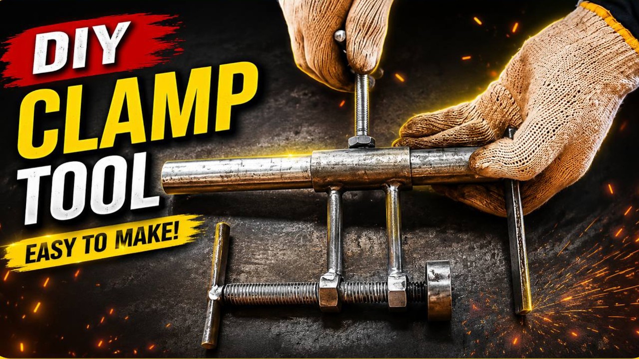 Making a 360° Swivel Metal Clamp || Simple Homemade Welding Clamp ...