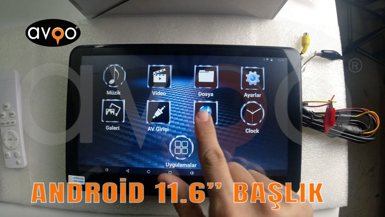 Avgo Android 11.6 inch Başlık Tanıtımı - YouTube