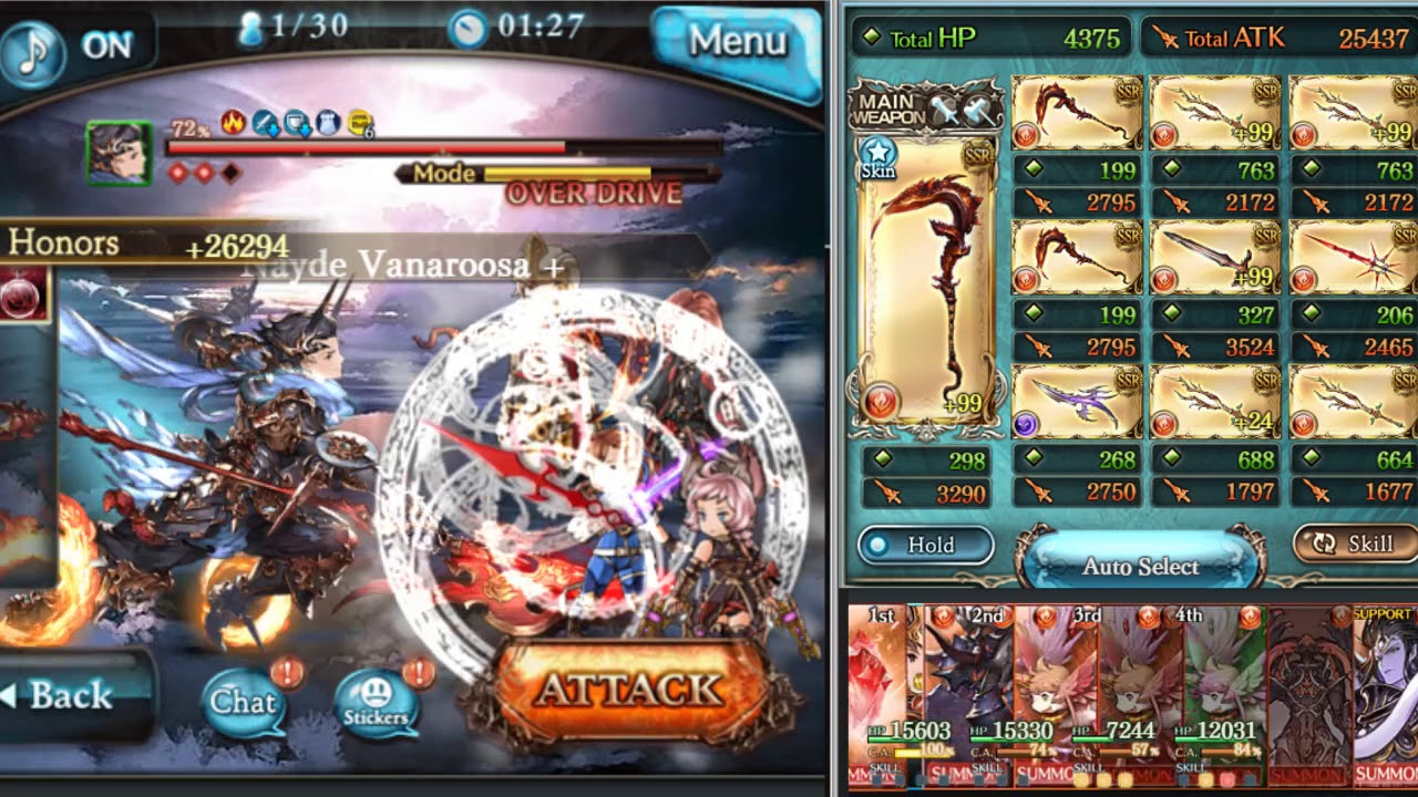 [GBF] Fire Berserker - Nezha Level 100 - Fire Team (Xeno Axe Magna Ecke ...
