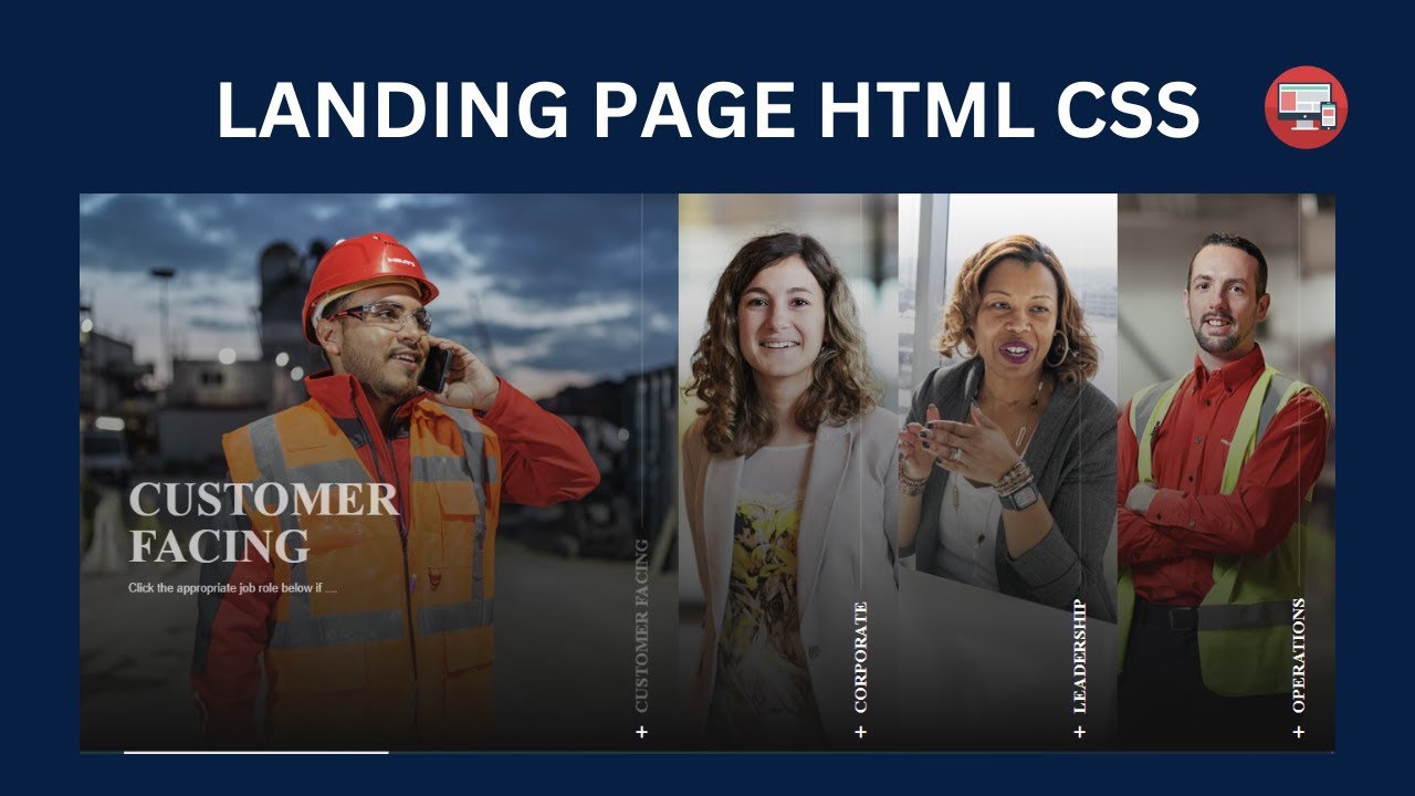 How to Create a Stunning Landing Page with HTML and CSS - YouTube
