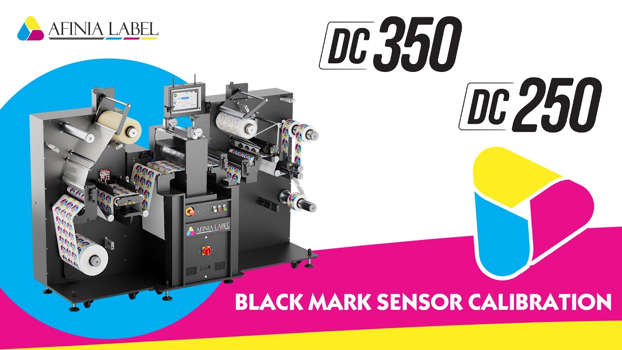 DC350 / DC250 - Black Mark Sensor Calibration - YouTube